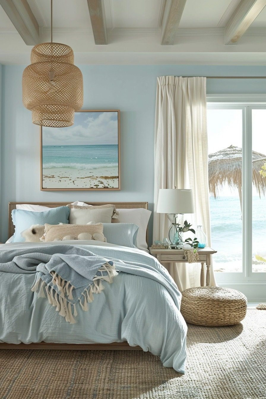 29 Light Blue Boho Bedrooms