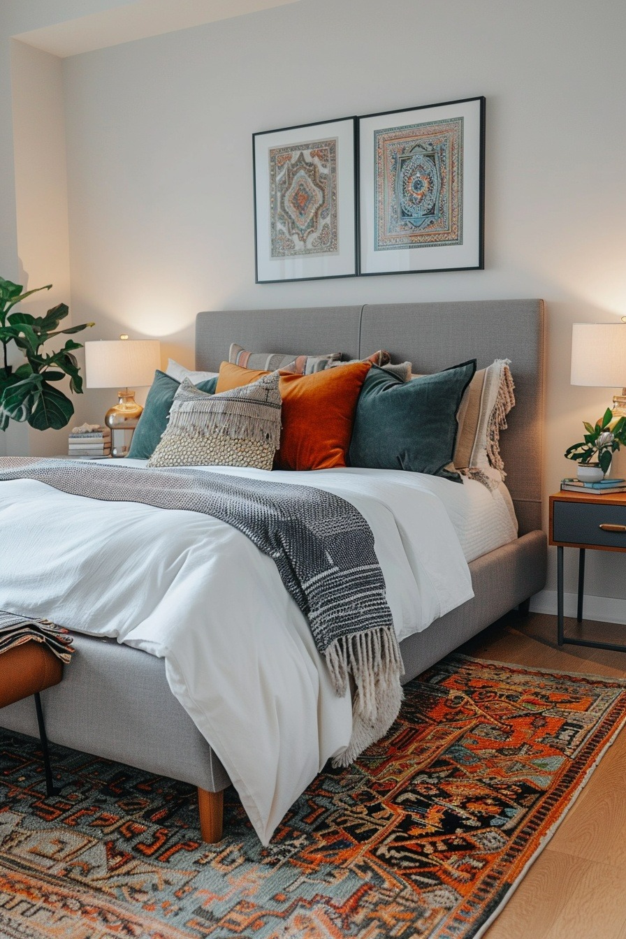 29 Grey Boho Bedroom Decor Ideas