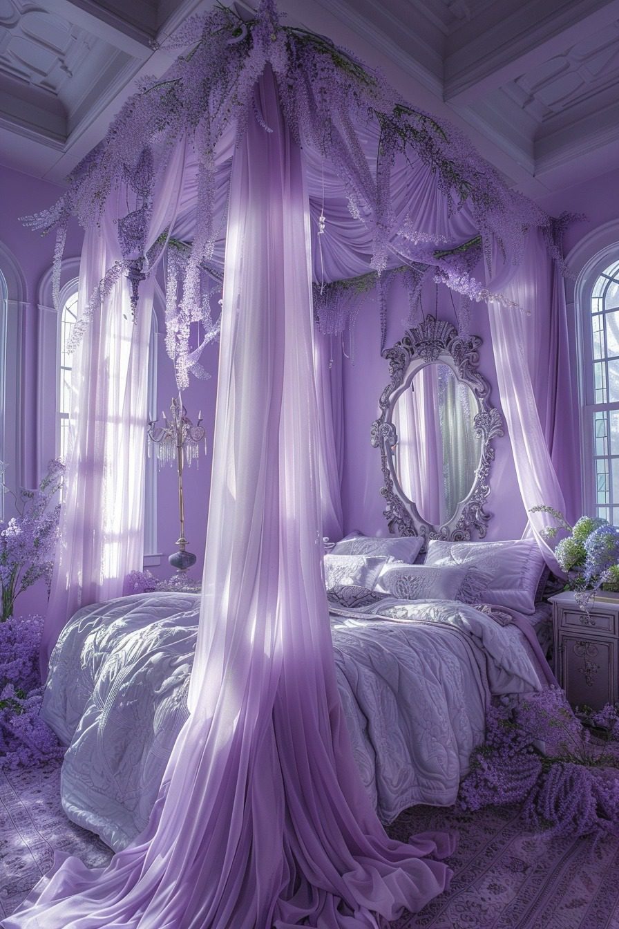 29 Enchanting Purple Witchy Bedroom Ideas To Mystify Your Space