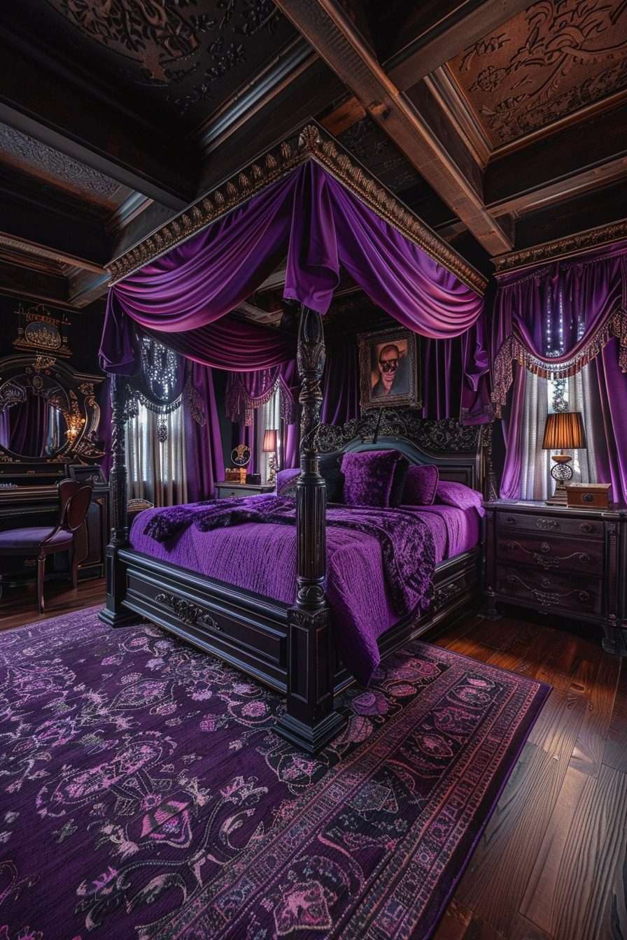 29 Enchanting Purple Witchy Bedroom Ideas To Mystify Your Space
