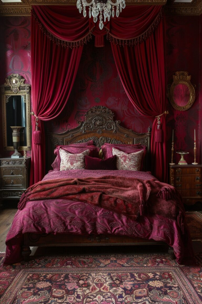 29 Red Boho Bedroom Ideas For Your Imagination