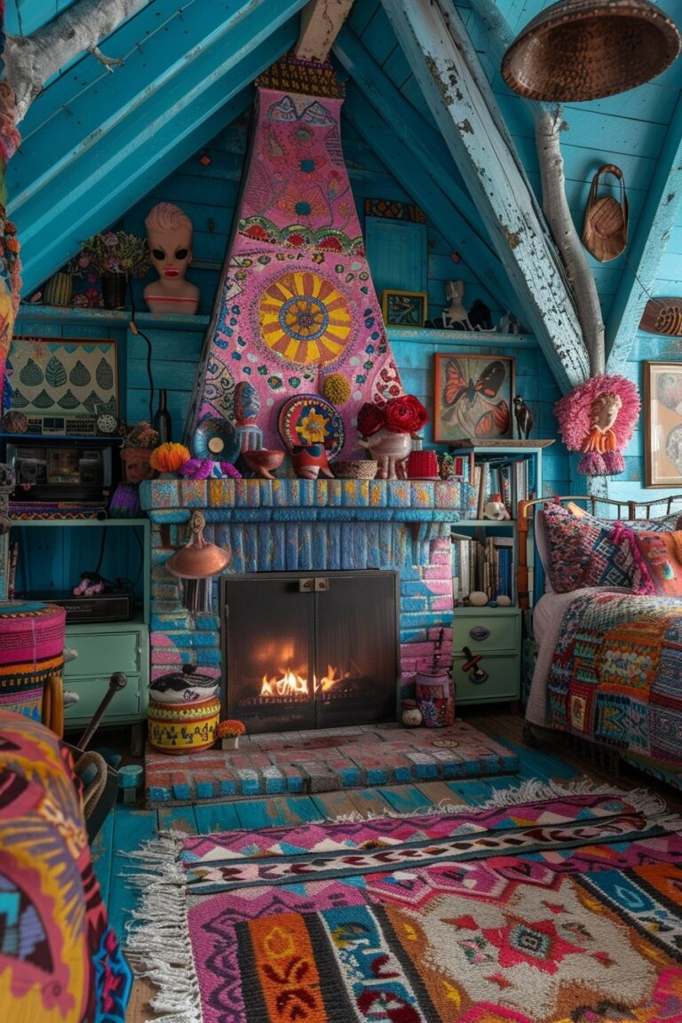 29 Boho Bedroom With Fireplace Ideas You Need To Check Out