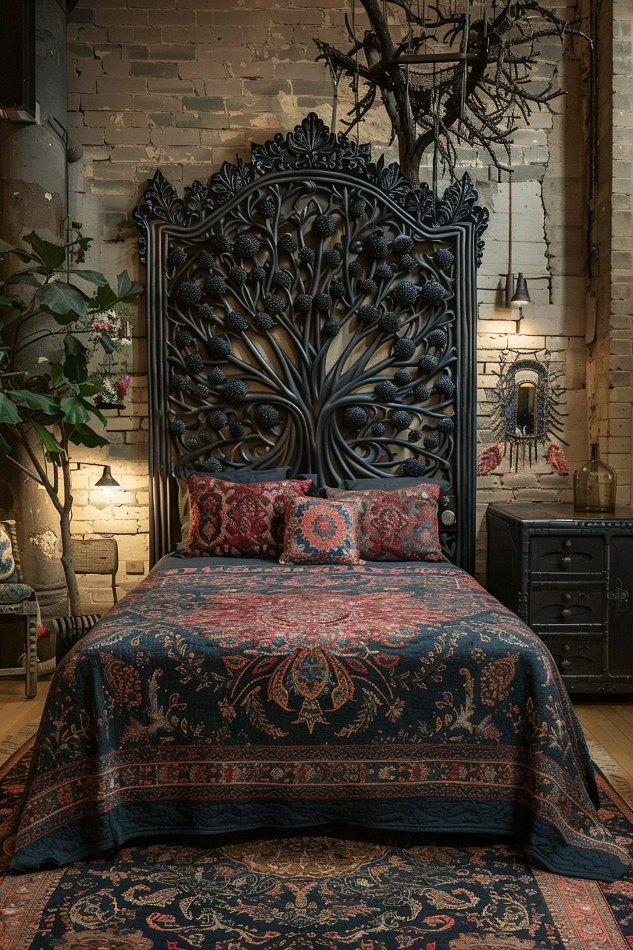 29 Goth Boho Bedroom Ideas To Unleash Your Mysterious Side