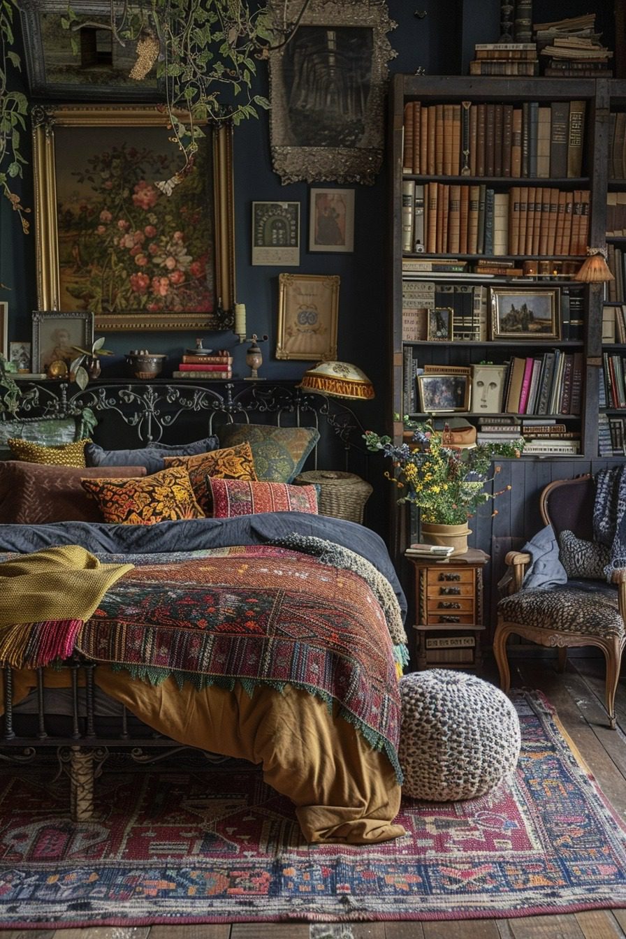 29 Goth Boho Bedroom Ideas To Unleash Your Mysterious Side