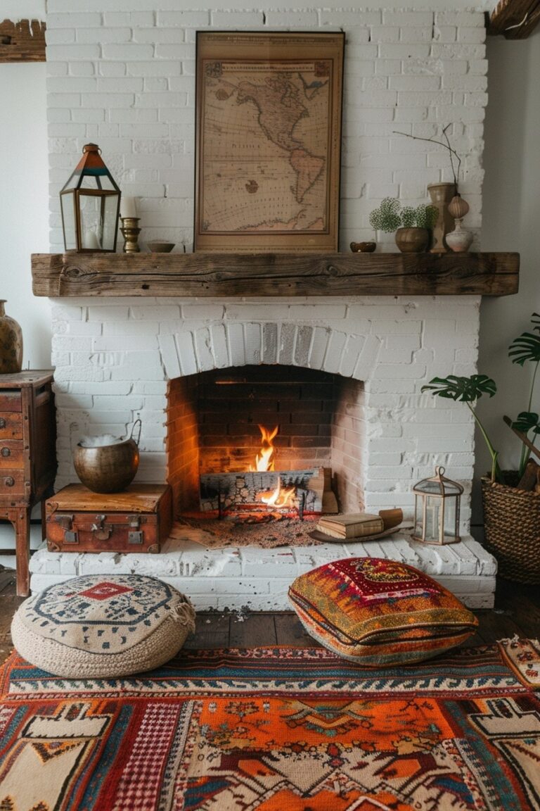 29 Boho Bedroom With Fireplace Ideas You Need To Check Out