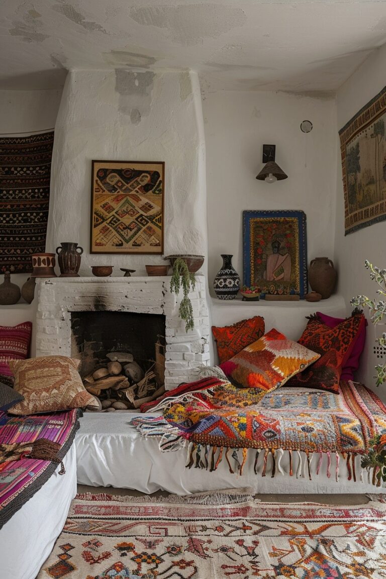 29 Boho Bedroom With Fireplace Ideas You Need To Check Out