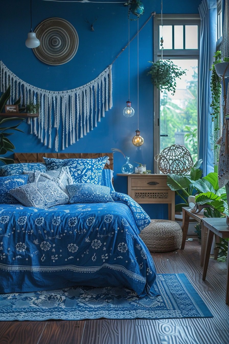 29 Bright Blue Boho Bedroom Ideas For A Vibrant And Eclectic Retreat