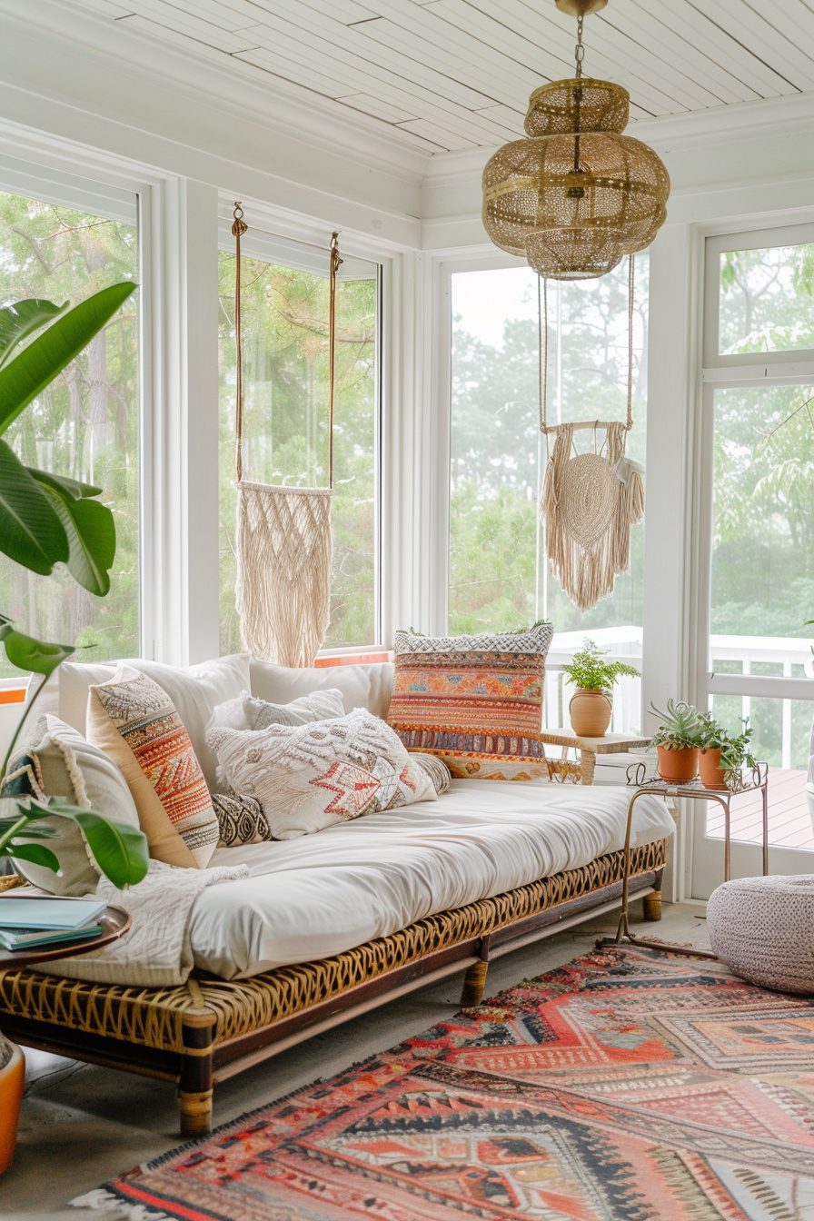 29 Boho Sunroom Ideas For A Sun-Filled Sanctuary