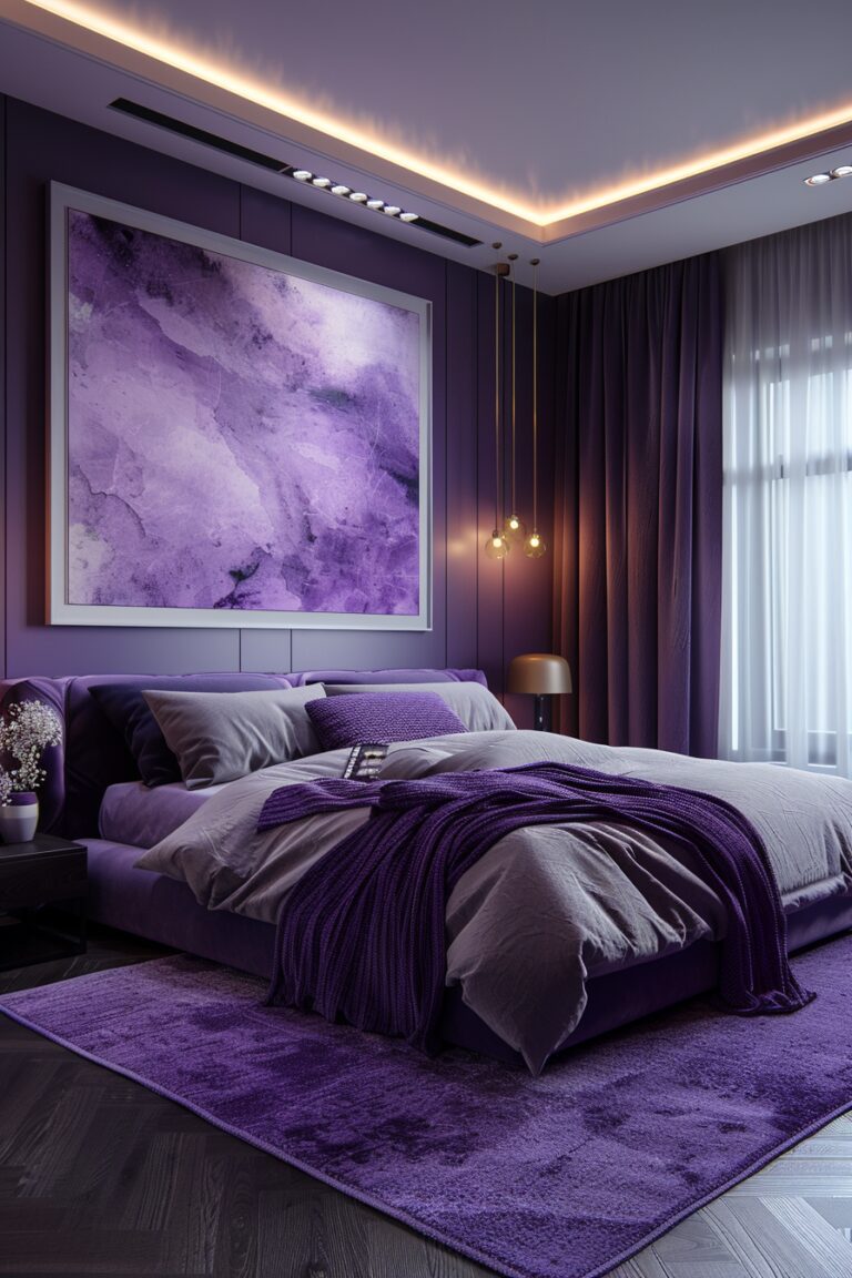 29 Purple Bedroom Ideas For A Cozy And Elegant Vibe