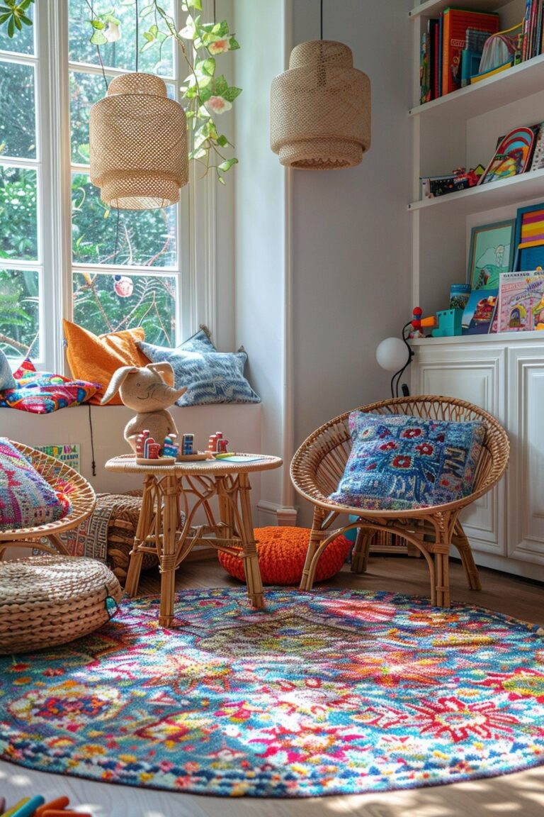 29 Boho Playroom Ideas To Elevate Your Child’s Playtime