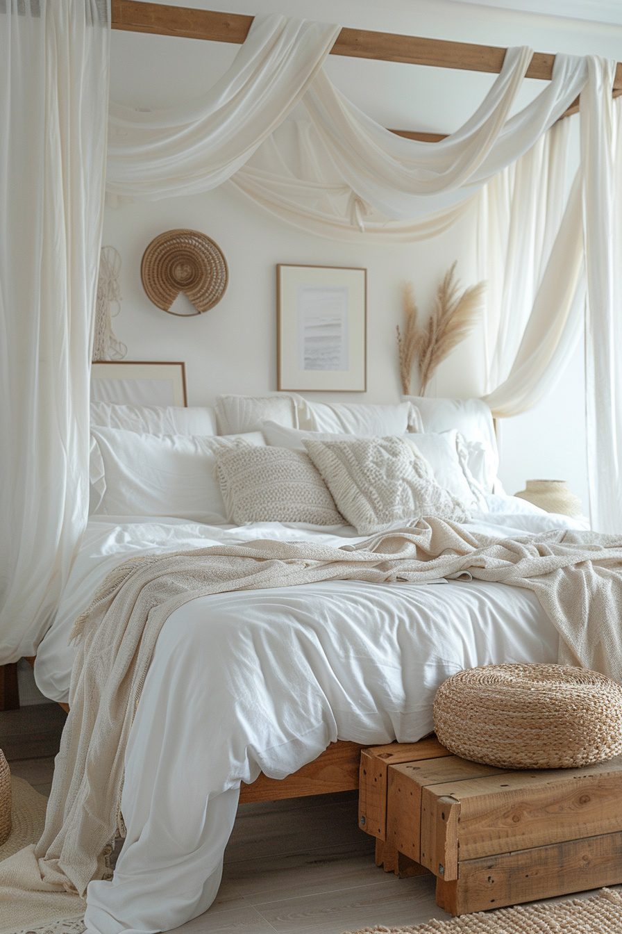 29 Beachy Boho Bedroom Ideas To Infuse Your Space With Coastal Charm