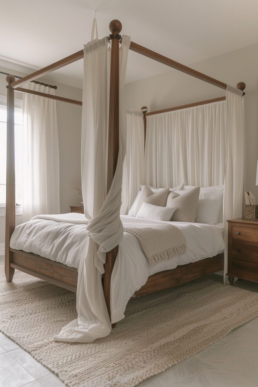 29 Canopy Bed With Curtains To Elevate Your Bedroom Decor