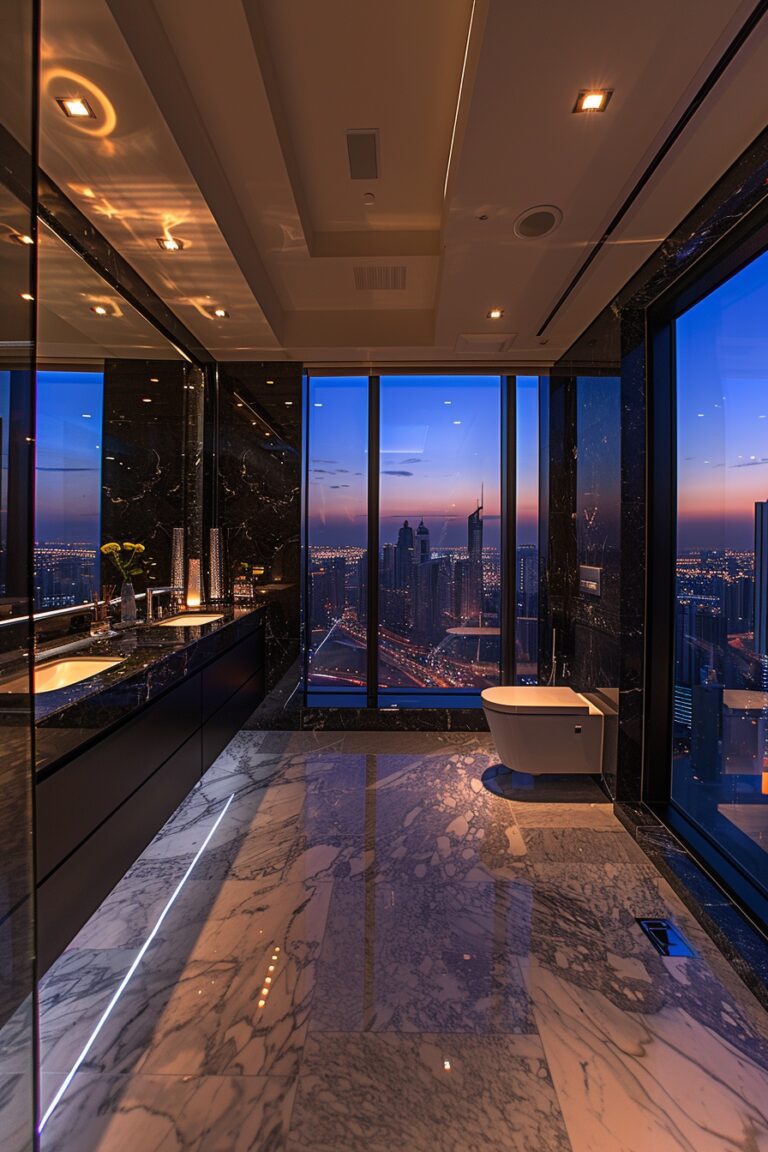 29 Urban Bathroom Ideas To Add A Touch Of City Glamour