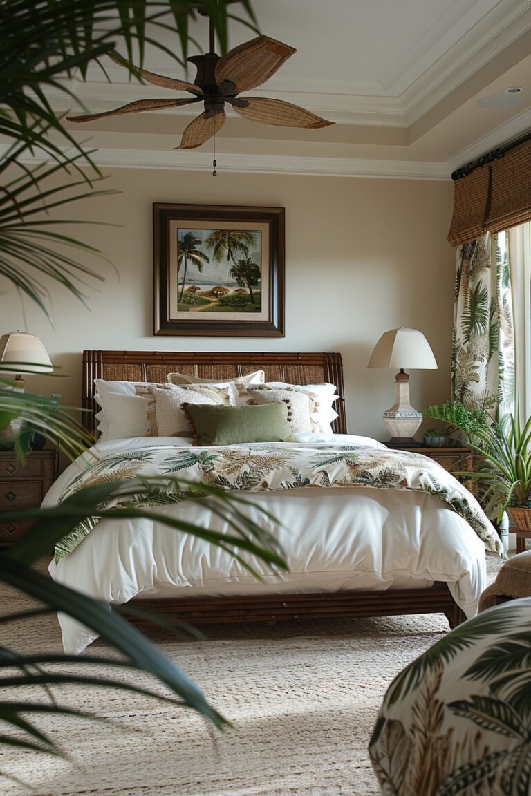 29 Tropical Bedroom Ideas: Bring The Lush, Relaxing Vibes Of The ...