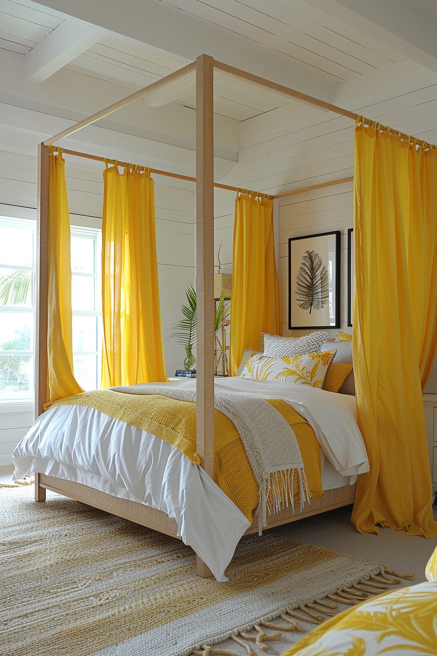 29 Canopy Bed With Curtains To Elevate Your Bedroom Decor