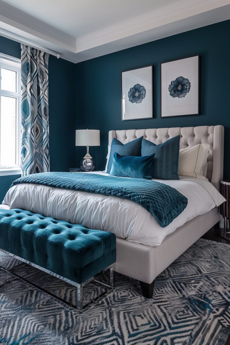 29 Dark Teal Bedroom Ideas For A Modern Aesthetic