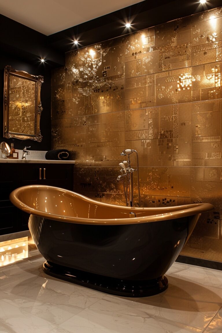 29 Gold Bathroom Decor Ideas To Create An Elegant Atmosphere