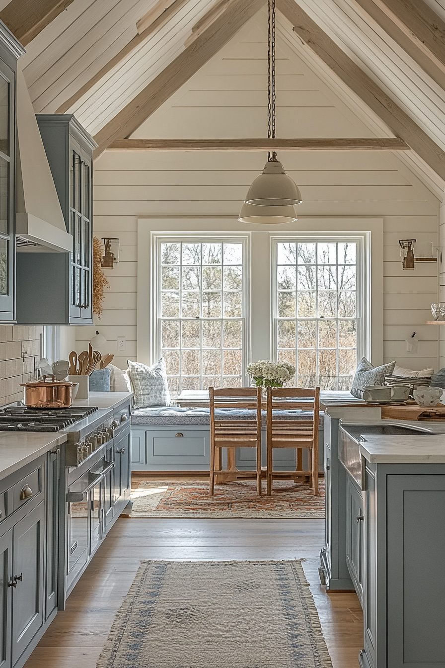 29 Coastal Farmhouse Kitchen Ideas That Combine Beach Vibes With Rustic ...