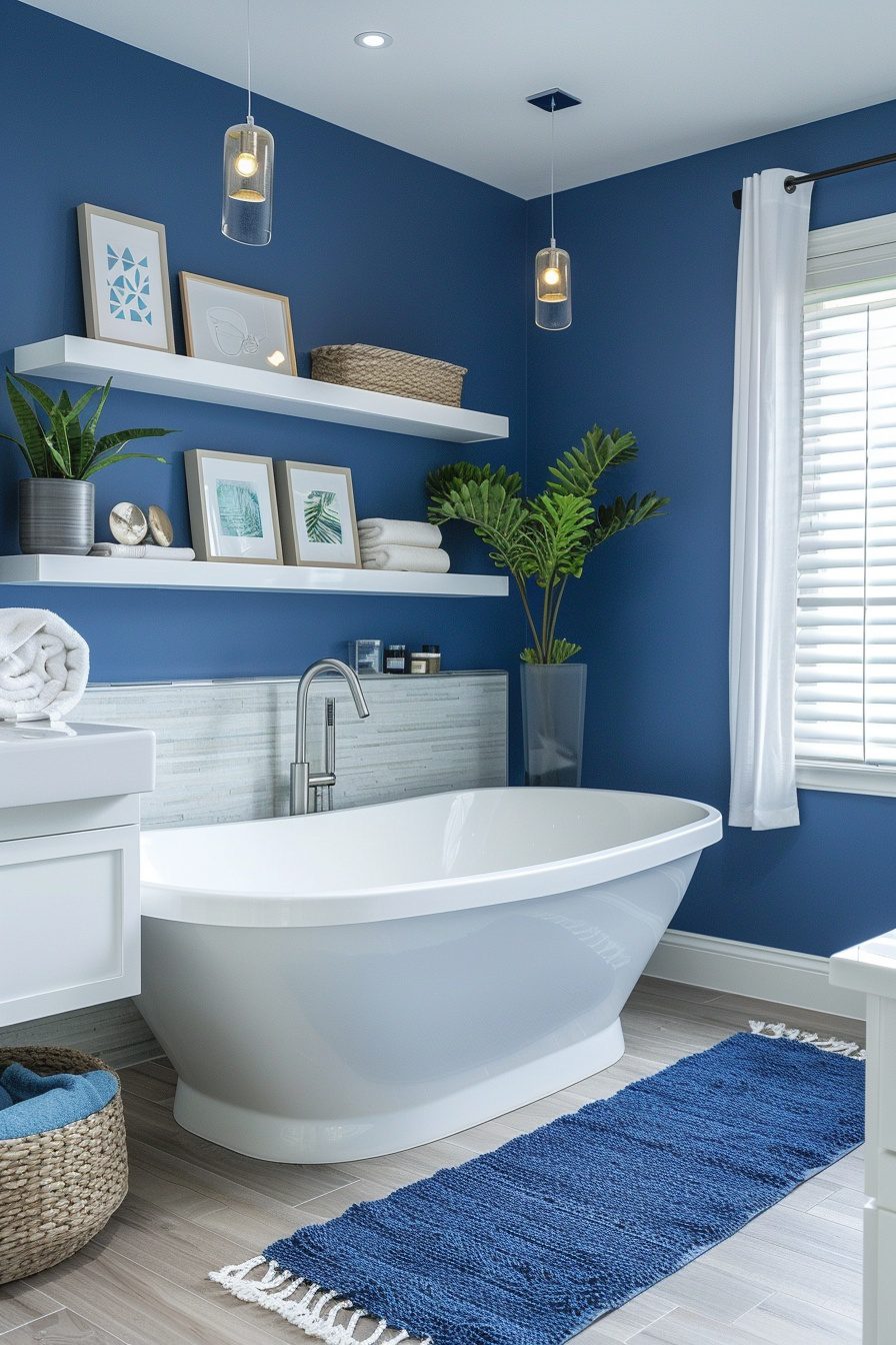 29 Blue Bathroom Decor Ideas To Create A Cool And Peaceful Atmosphere