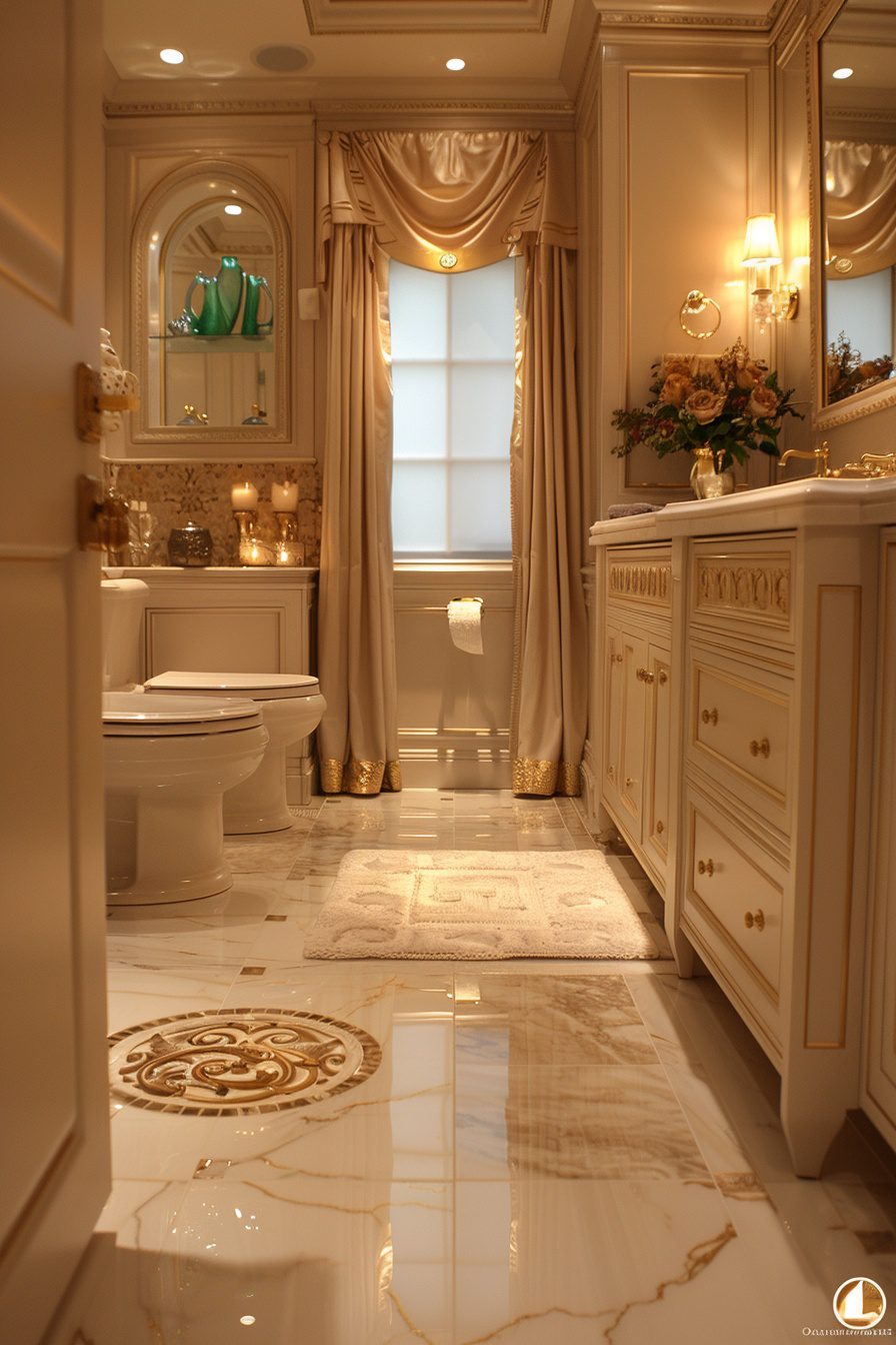 29 Gold Bathroom Decor Ideas To Create An Elegant Atmosphere