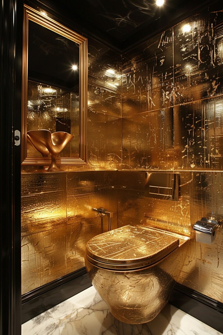 29 Gold Bathroom Decor Ideas To Create An Elegant Atmosphere