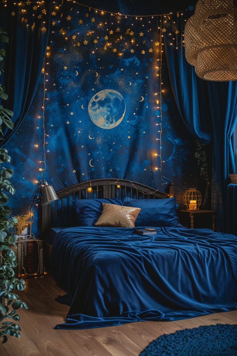 29 Blue Witchy Bedroom Ideas To Create A Magical Sanctuary
