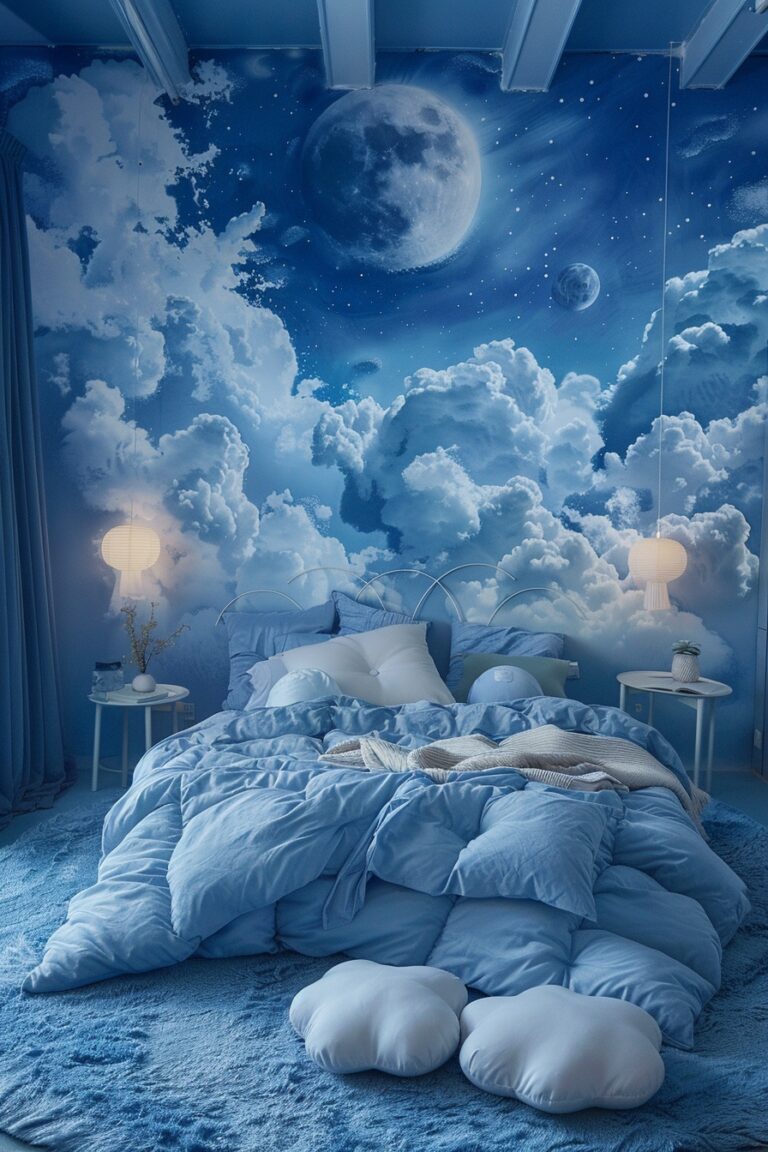 29 Blue Witchy Bedroom Ideas To Create A Magical Sanctuary