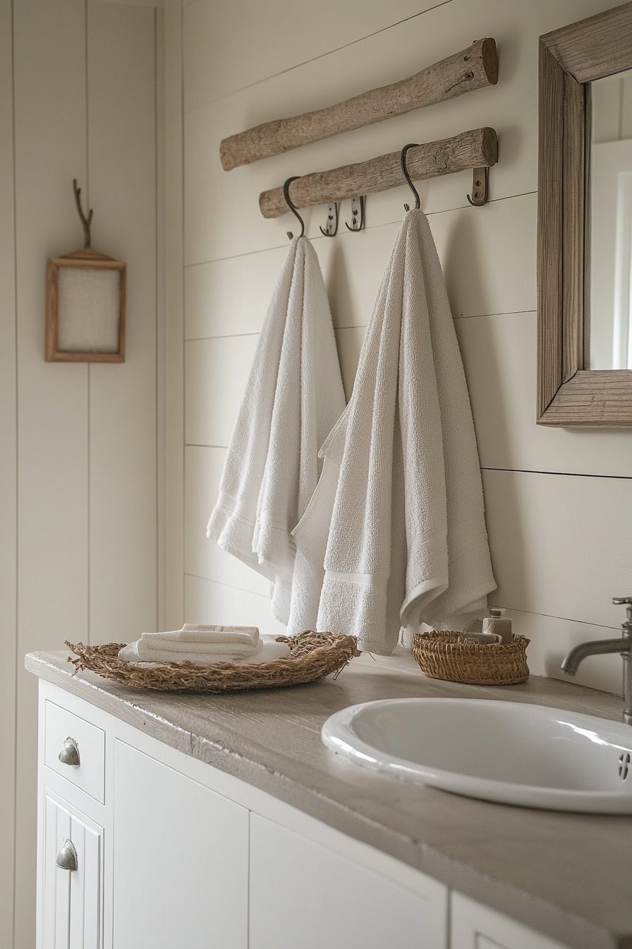 29 Coastal Farmhouse Bathroom Ideas To Infuse Beach Vibes Into Your Decor