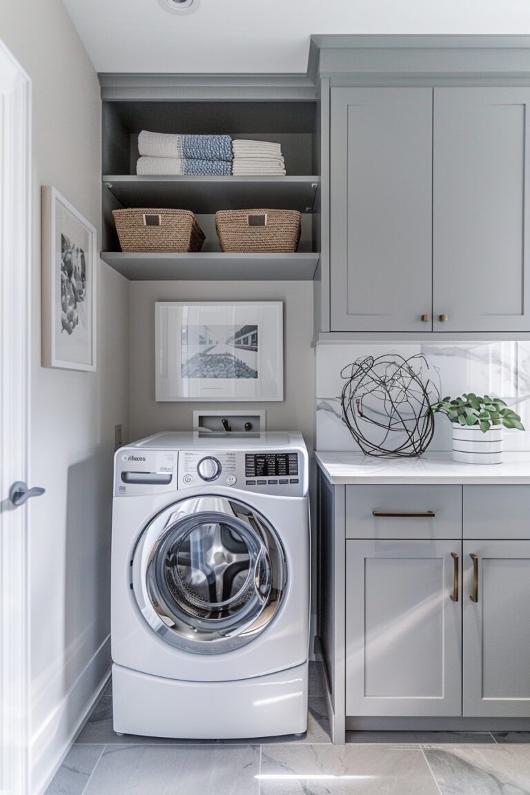 29 Stacked Laundry Room Ideas To Upgrade Your Laundry Setup