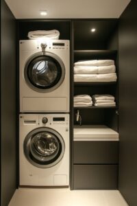 29 Stacked Laundry Room Ideas To Upgrade Your Laundry Setup