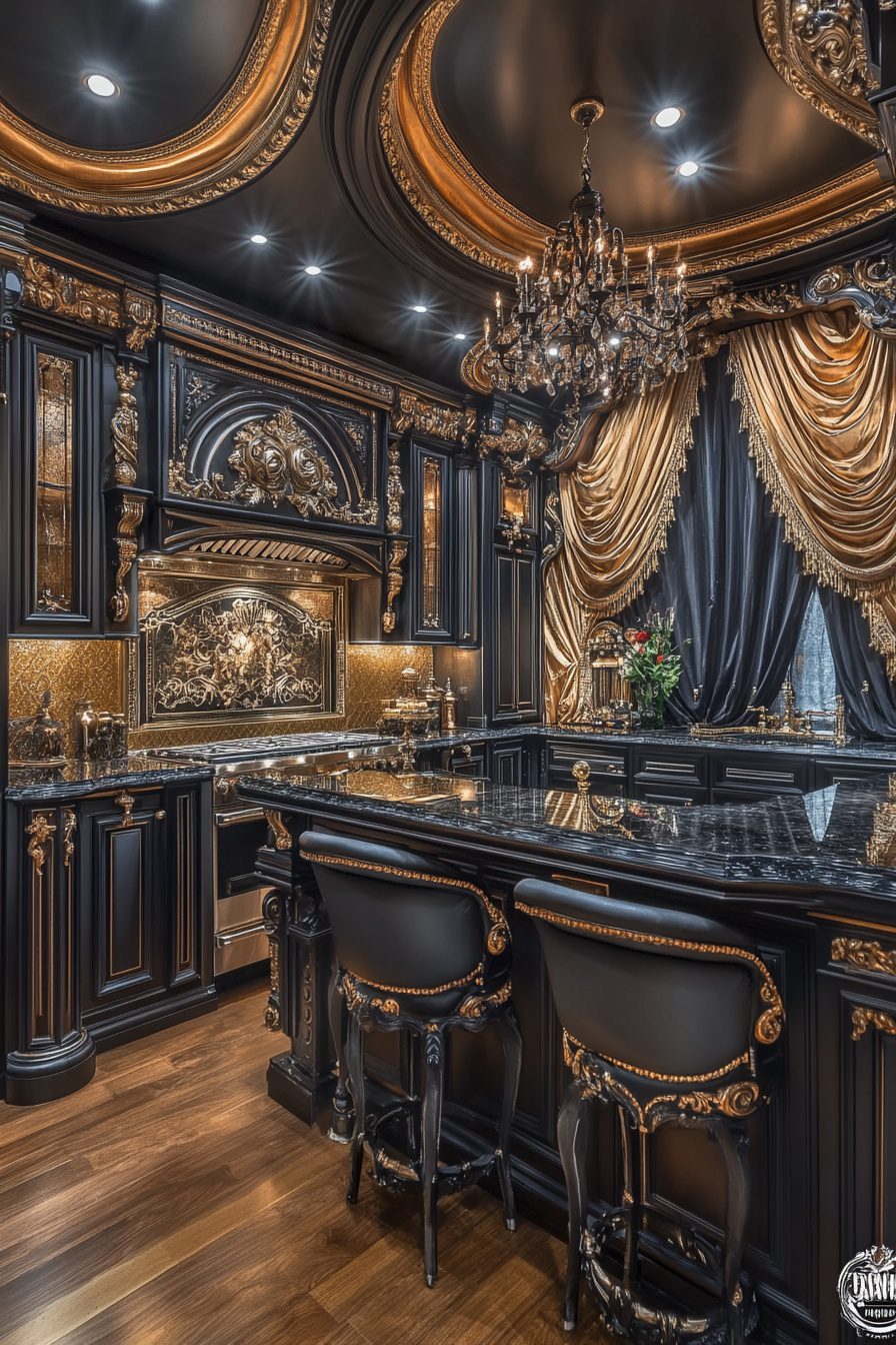 29 Western Gothic Kitchen Ideas To Add Drama And Elegance To Your ...