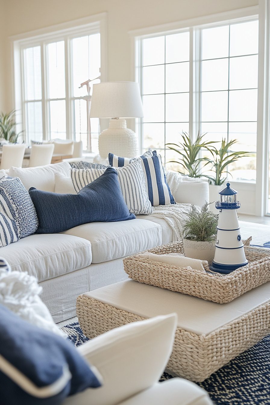 29 Coastal Preppy Living Room Decor Ideas For A Light And Airy Feel