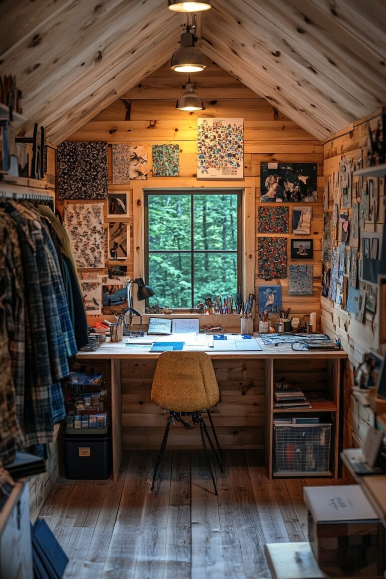 29 Small Cabin Interior Office Ideas To Create The Perfect Work Retreat