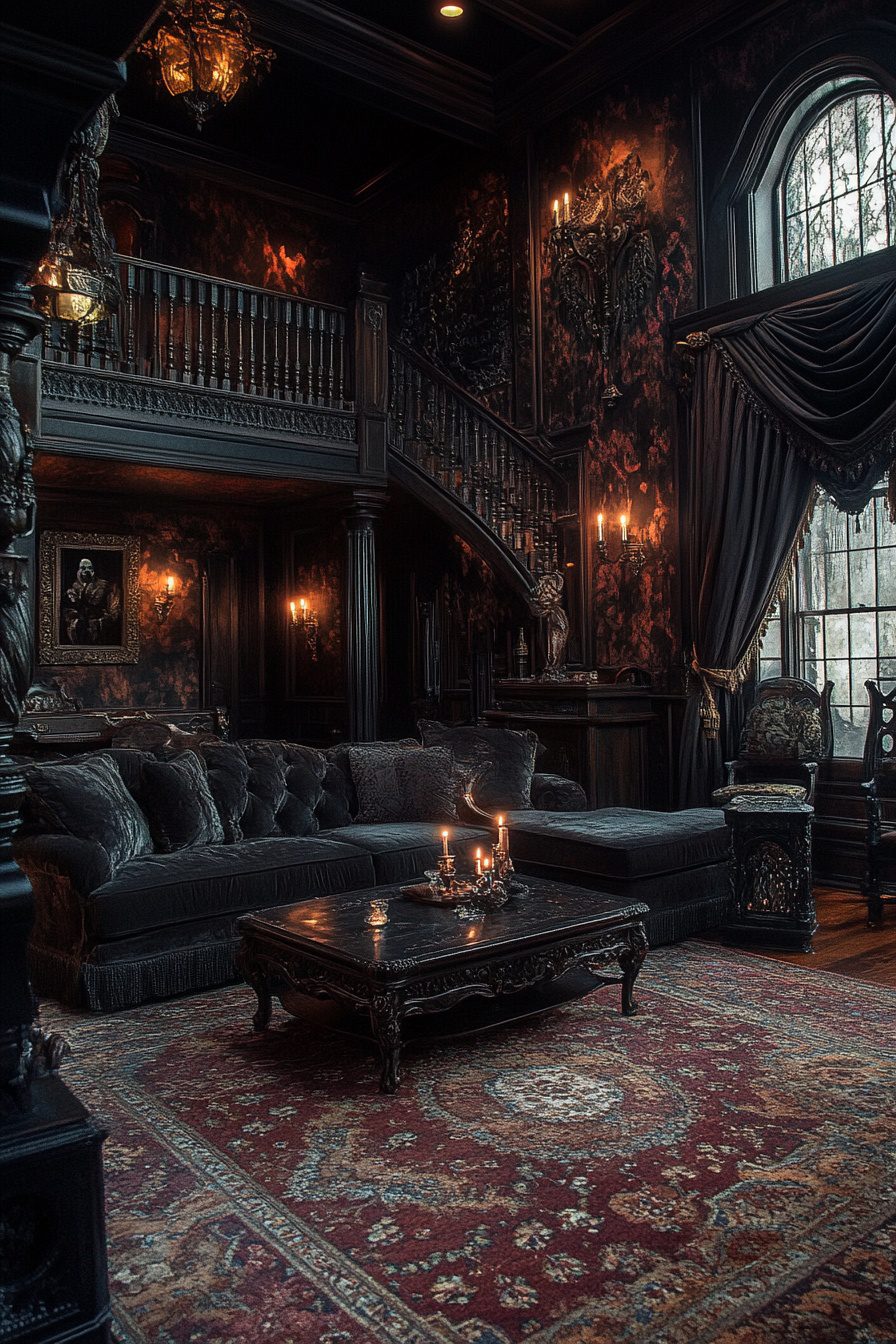 29 Western Gothic Living Room Ideas For A Stylish And Gothic-Inspired ...