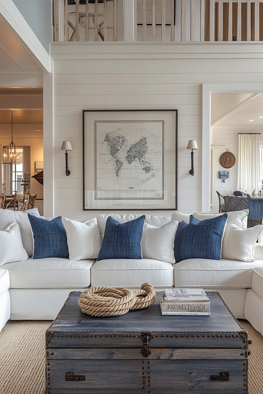 29 Coastal Preppy Living Room Decor Ideas For A Light And Airy Feel