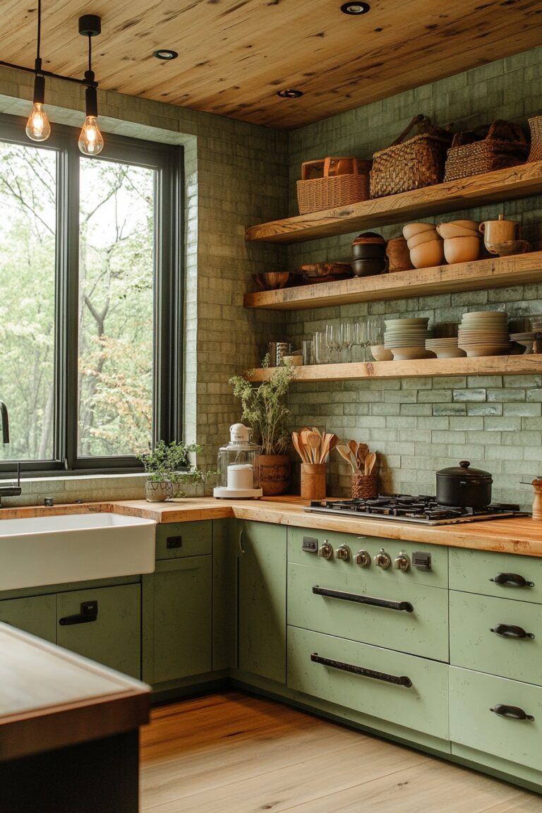 29 Green Kitchen Designs To Transform Your Kitchen Into A Calming Retreat