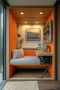 29 Small Cabin Interior Office Ideas To Create The Perfect Work Retreat