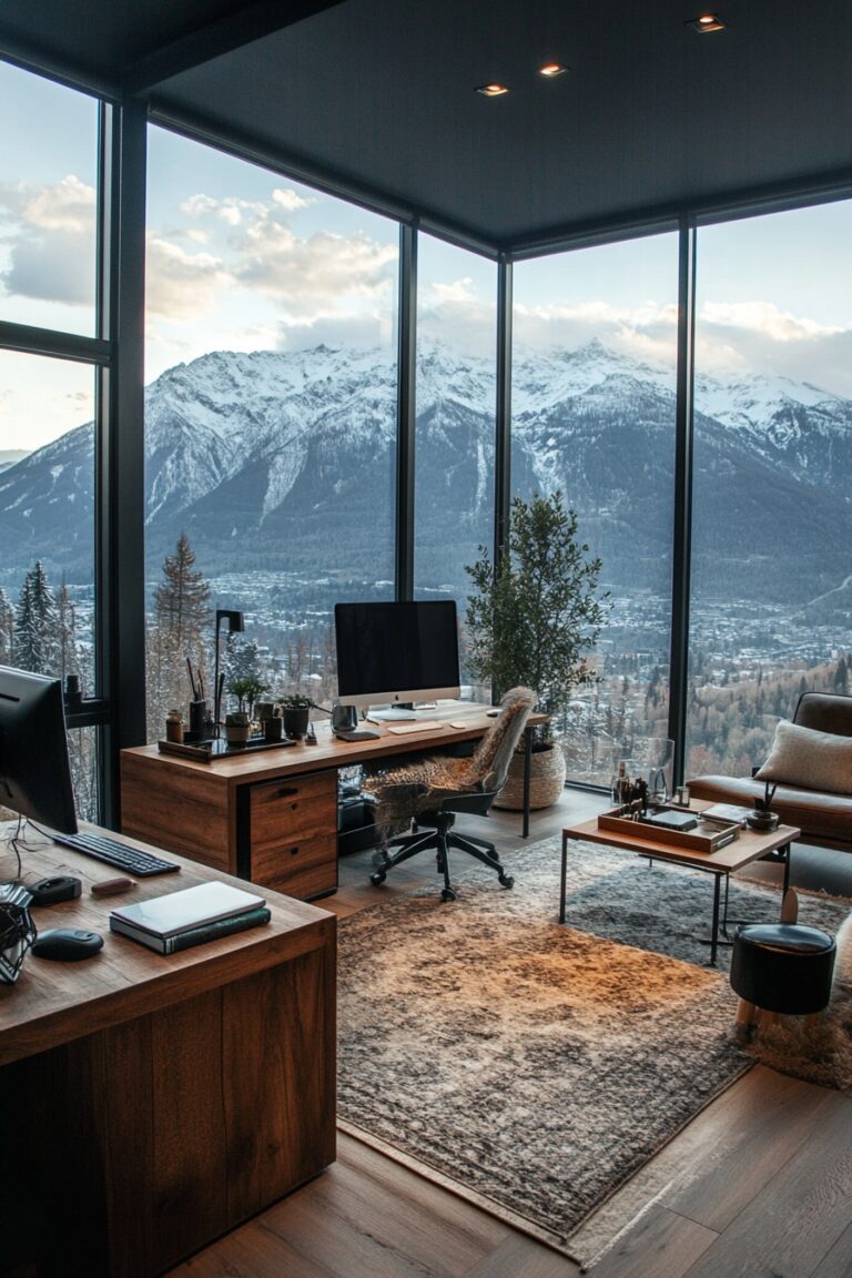 29 Small Cabin Interior Office Ideas To Create The Perfect Work Retreat