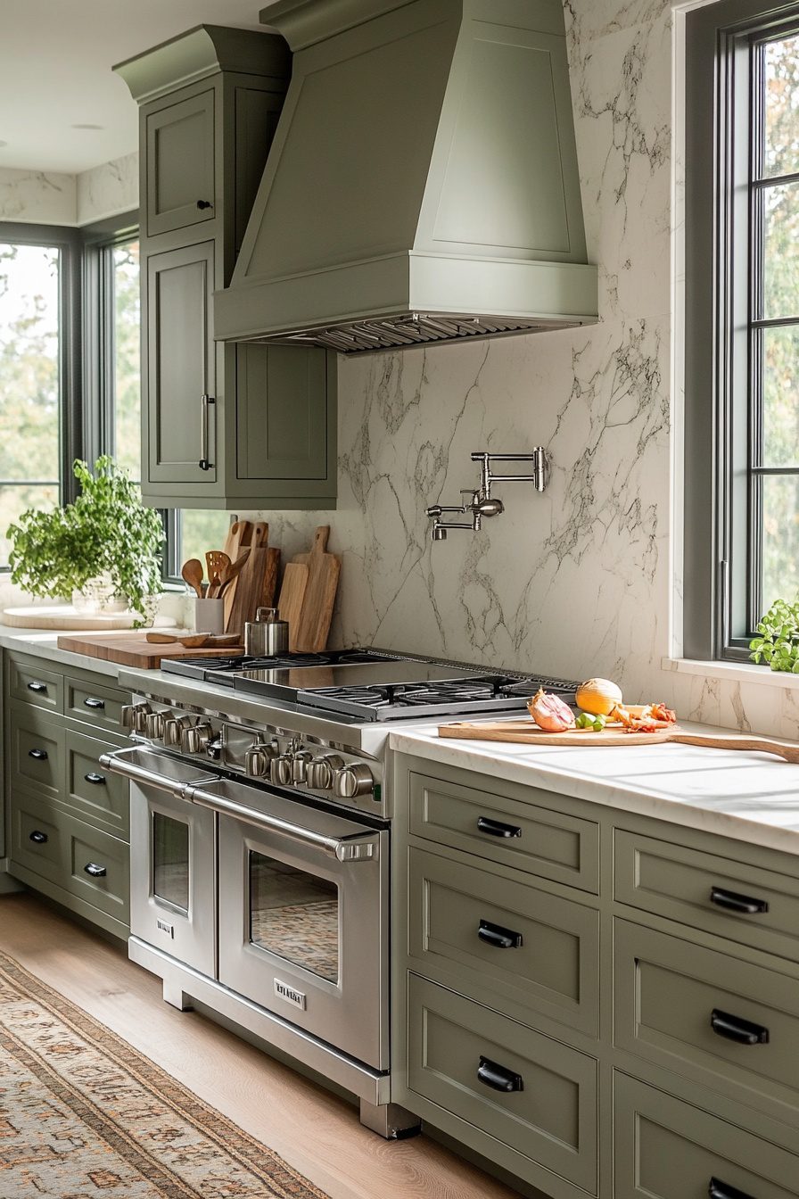 29 Green Kitchen Designs To Transform Your Kitchen Into A Calming Retreat
