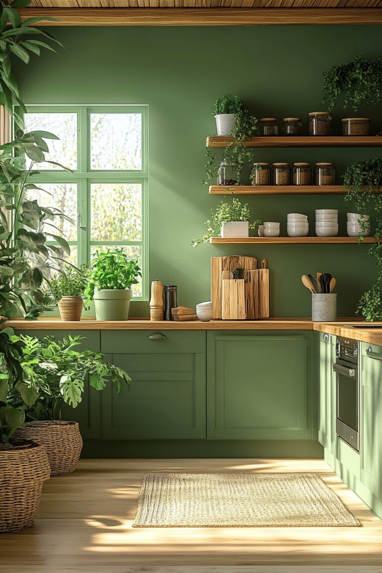 29 Green Kitchen Designs To Transform Your Kitchen Into A Calming Retreat