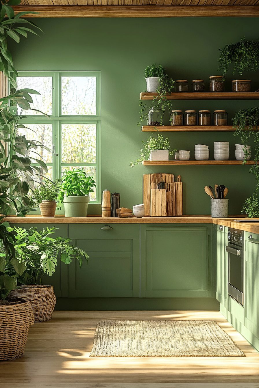 29 Green Kitchen Designs To Transform Your Kitchen Into A Calming Retreat