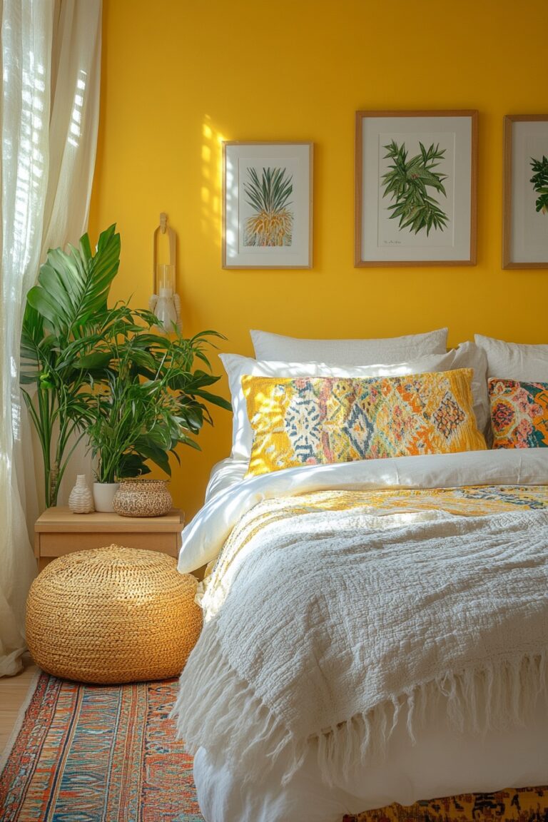 29 Yellow Boho Bedroom Ideas For A Bright And Cozy Retreat