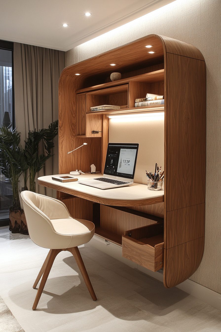 29 Tiny Apartment Home Office Ideas For Setting Up A Productive Home ...