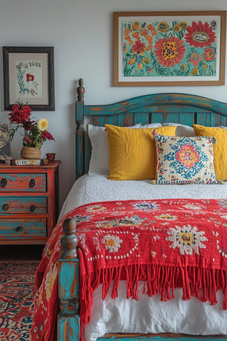 29 Colorful Boho Bedroom Ideas To Add Vibrance And Style To Your Space
