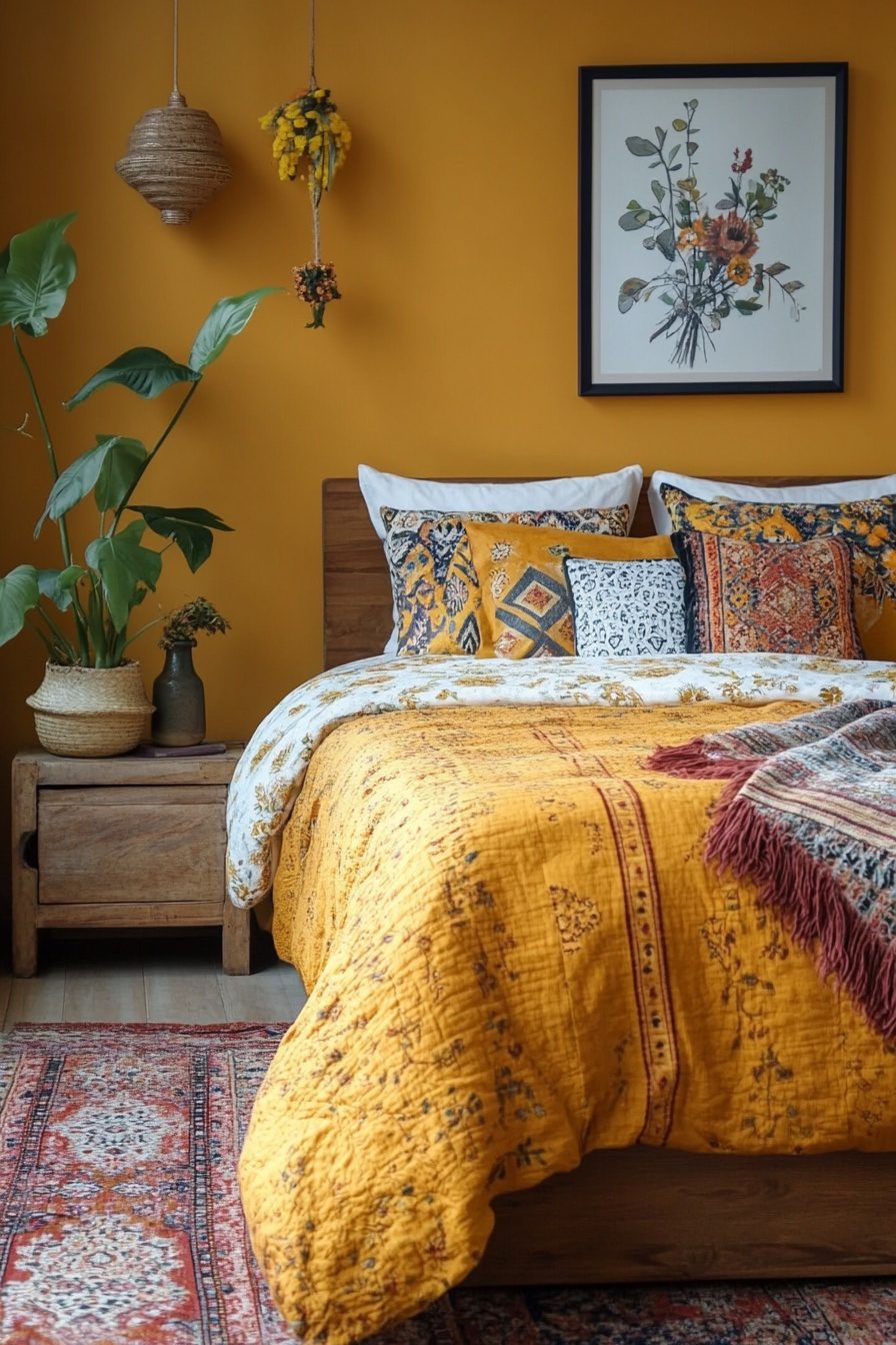 29 Yellow Boho Bedroom Ideas For A Bright And Cozy Retreat