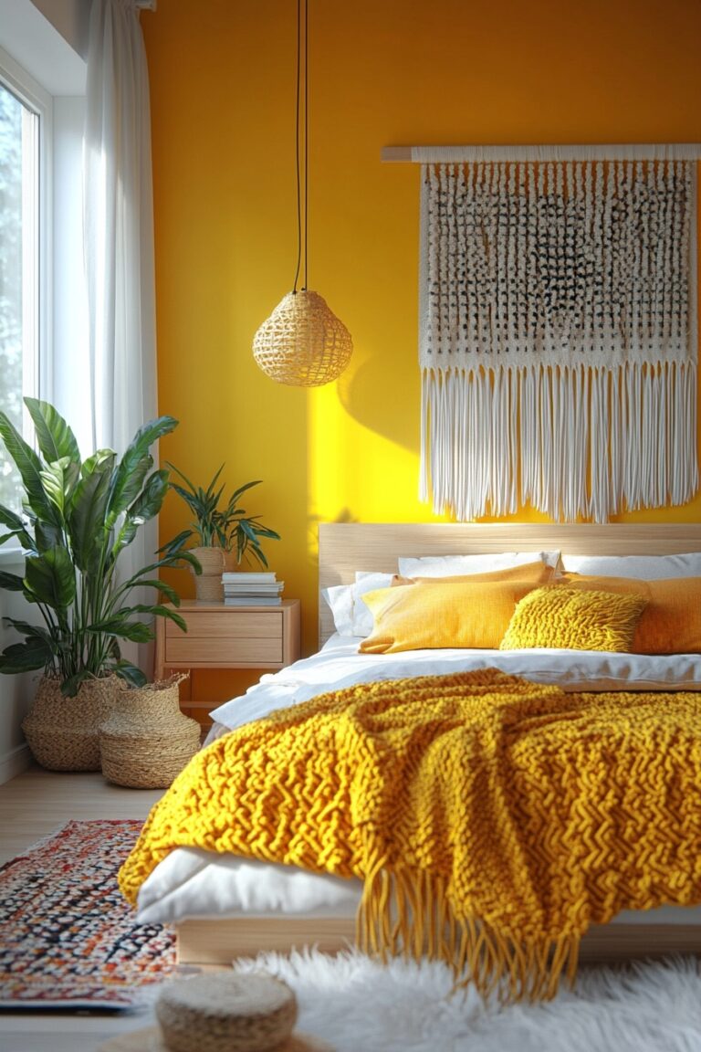 29 Yellow Boho Bedroom Ideas For A Bright And Cozy Retreat