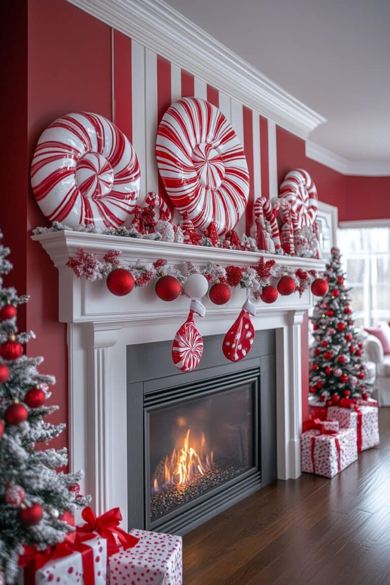 29 Fireplace Christmas Decorations For A Warm And Inviting Atmosphere