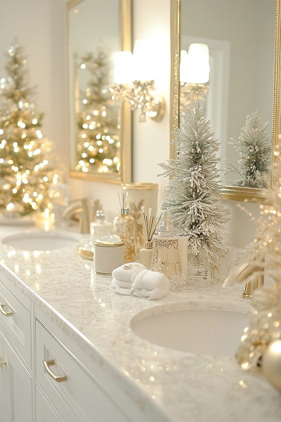 29 Christmas Bathroom Decor Ideas To Celebrate The Season In Style