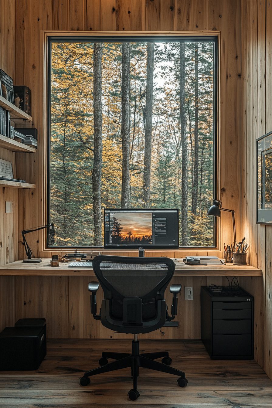 29 Small Cabin Office Designs Perfect For Tiny Home Living