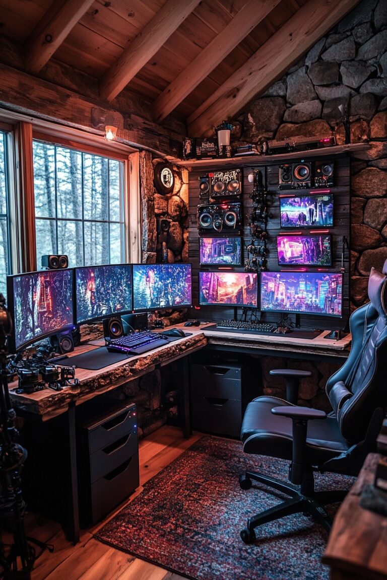 29 Small Cabin Office Designs Perfect For Tiny Home Living